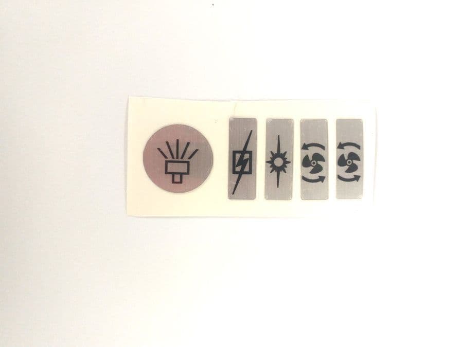 Dash switch sticker set flat
