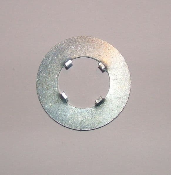 Drive shaft hub nut lock washer