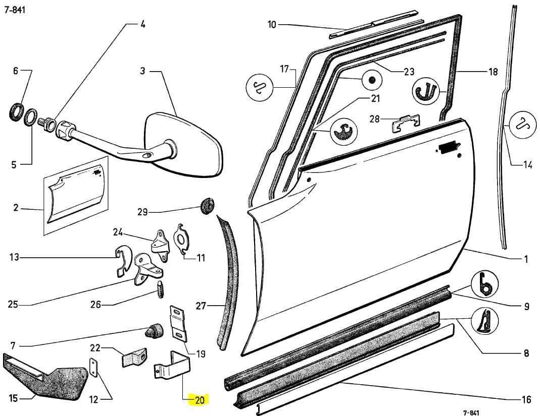 Front door check spring