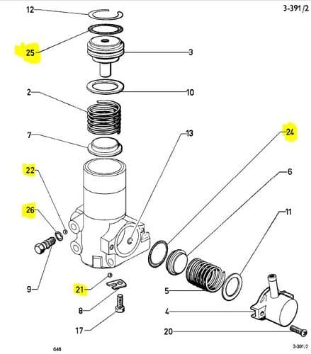 Pressure regulator service kit