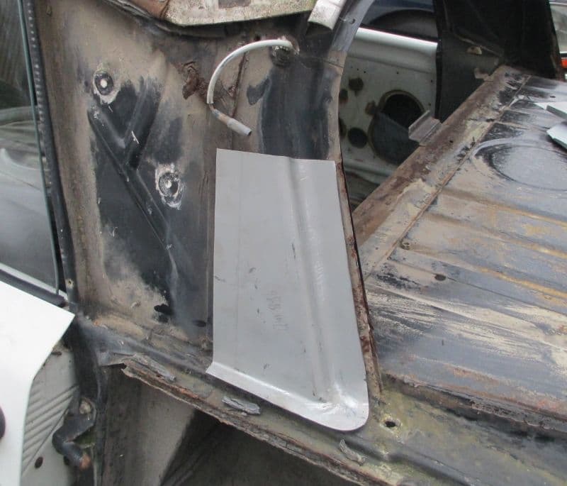 Rear quarter box section repair Left
