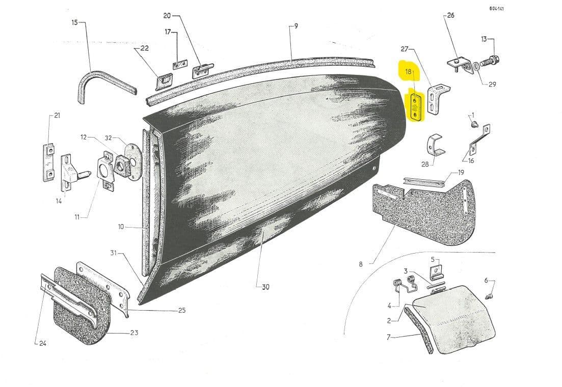 Rear wing mounting bracket plate