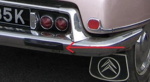 Rubber buffer for rear bumper
