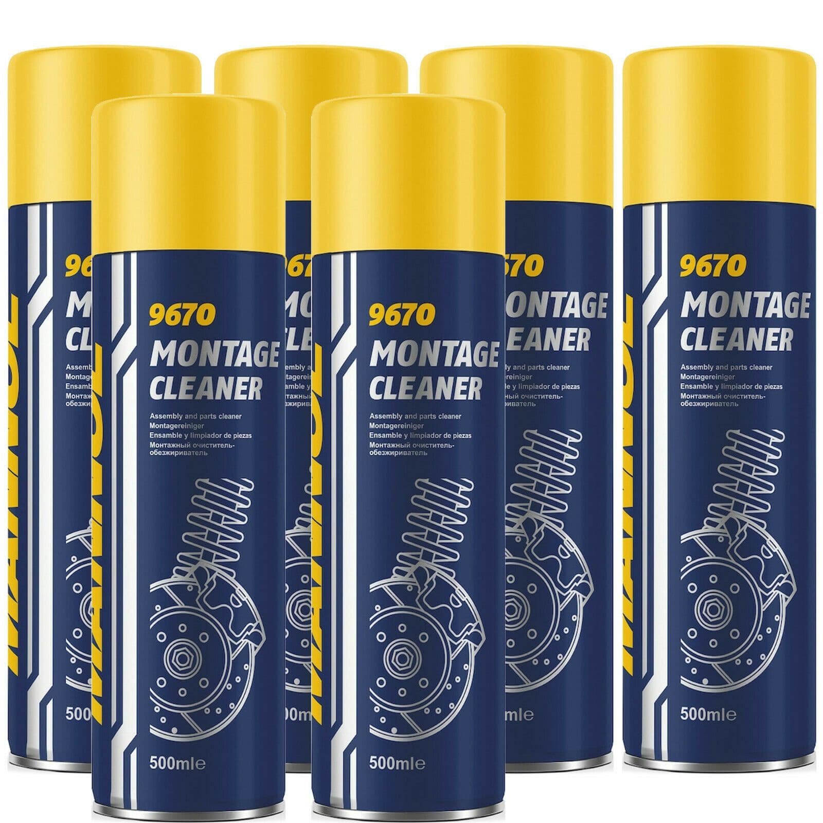 500ML MANNOL BRAKE and CLUTCH CLEANER AEROSOL SOLVENT SPRAY DEGREASER ...
