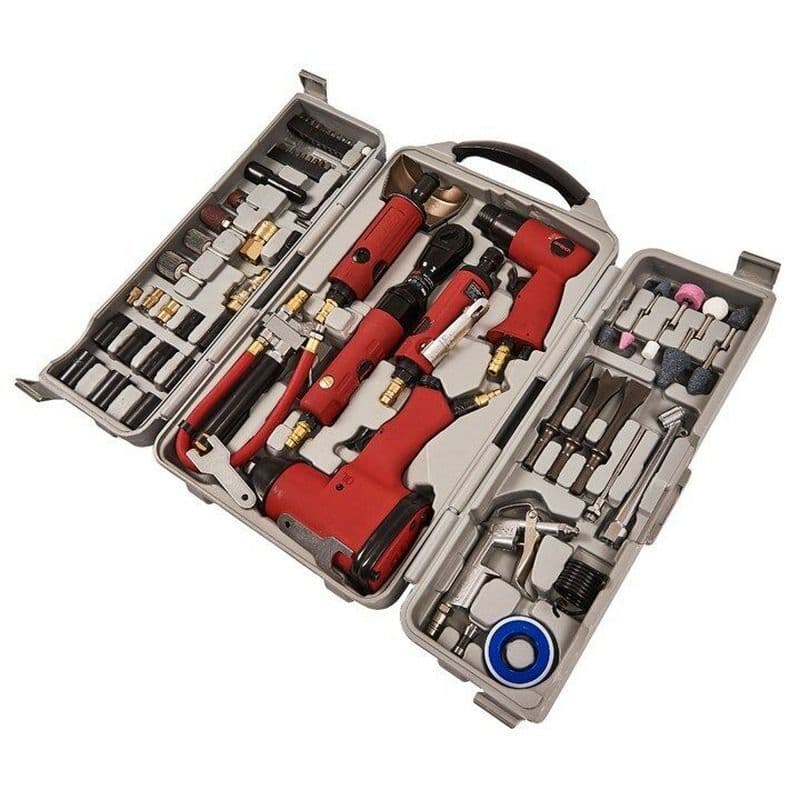 77pc Air Tool Kit Impact Gun Grinder Wrench Hammer Chisel Compressor ...