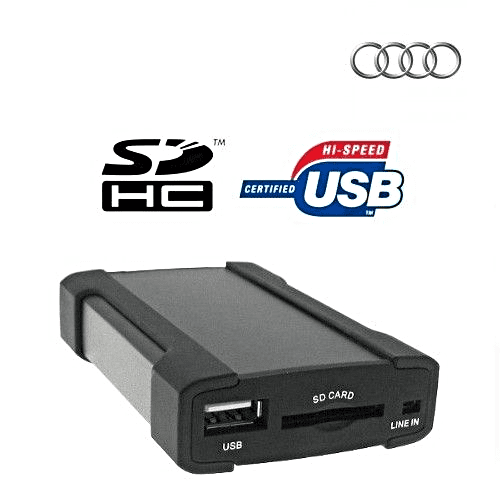 Audi USB SD MP3 Interface Adaptor for Mini ISO Connection