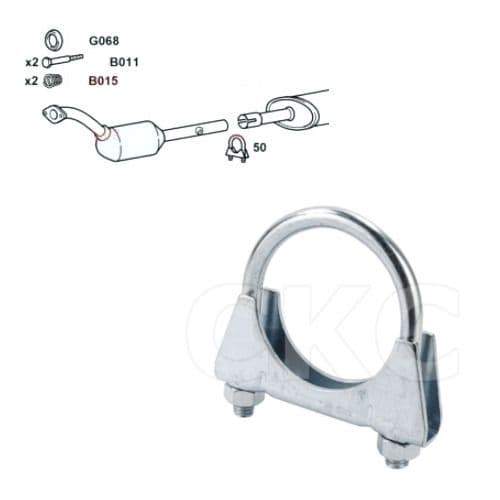 For Renault Clio Mk3 & Mk4 Phase 1 2 Models Front Down Pipe Exhaust Clamp