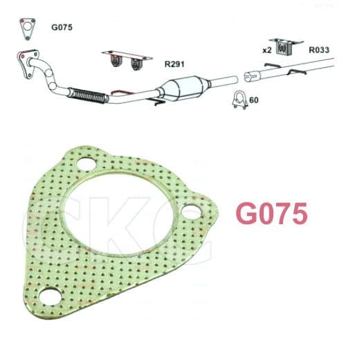 For Volkswagen Golf MK4 1 9 Models Front Upper Down Flex Pipe Cat Gasket