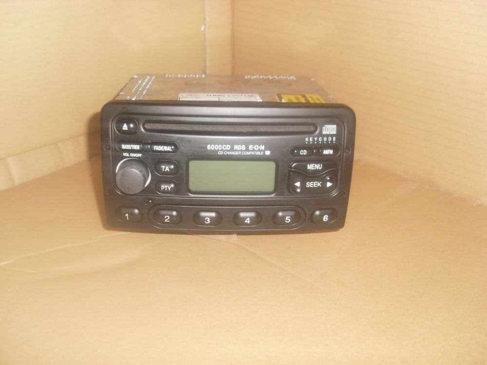 FORD 6000 CD PLAYER RADIO BLACK E0N CD CHNAGER COMPATIABLE