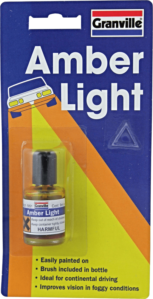 Granville Amber Light Headlight Headlamp Lacquer For Lenses Improves ...