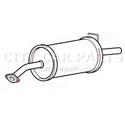 Lexus Rx300 Rx350 Rx400 Models Petrol / Electric Exhaust Rear Silencer ...