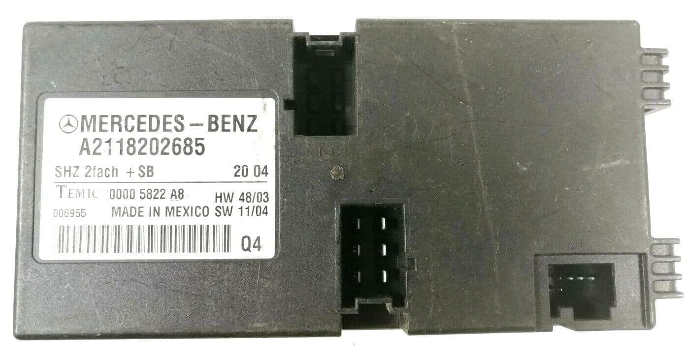 Mercedes Benz MB W211 2003-09 Seat Heating Control Module A2118202685