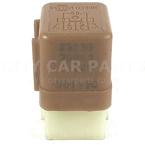Nissan Radiator Fan Relay 25230-79963 OEM 6-Pin Brown Main JIDECO 12V