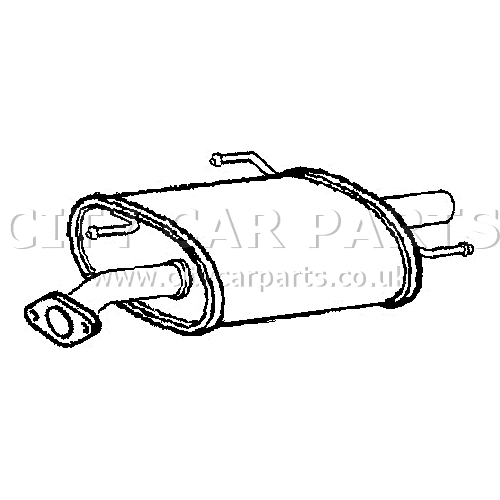 Toyota Previa Estima Lucida 2 4 Exhaust Silencer Rear Back Box Tail ...