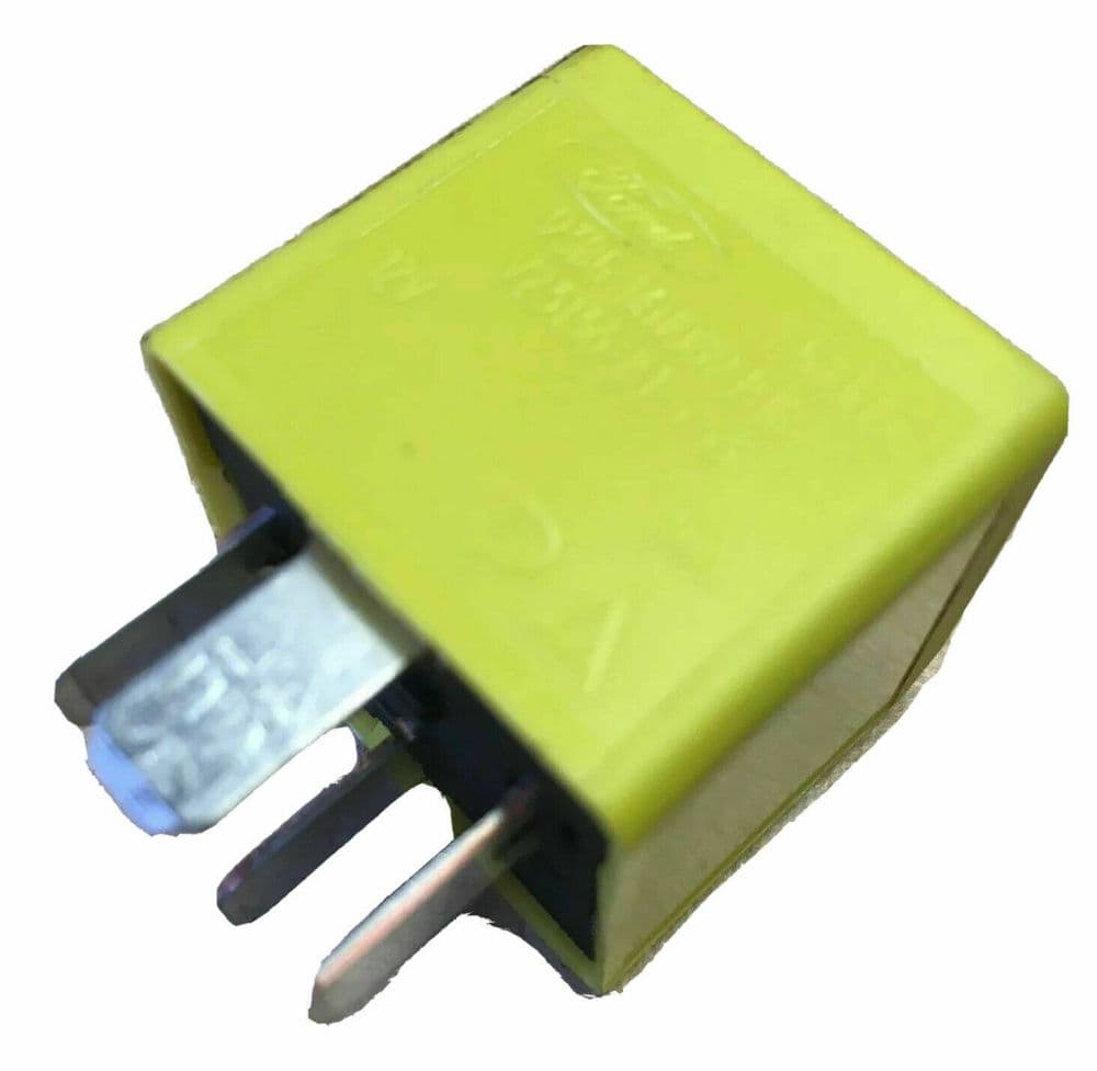 V23136-B1-X33 Genuine Ford 40A 1990-2006 Yellow Relay 4-Pin 93BG-14N089-B1B