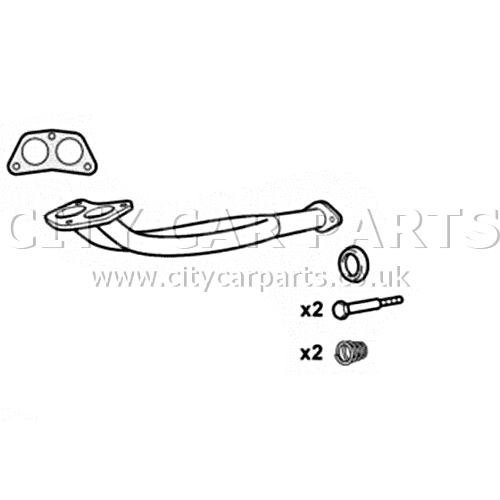 VAUXHALL BEDFORD RASCAL 1 0 MODELS 1986 TO 1993 EXHAUST FRONT DOWN PIPE ...
