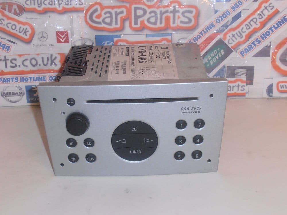 VAUXHALL CDR 2005 VDO CD RADIO PLAYER CORSA MERIVA VECTRA COMBO OMEGA ...