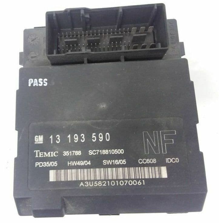 Vauxhall Vectra C Saab 9-3 Body Control Module NF 13193590 HW 49/04 SW ...