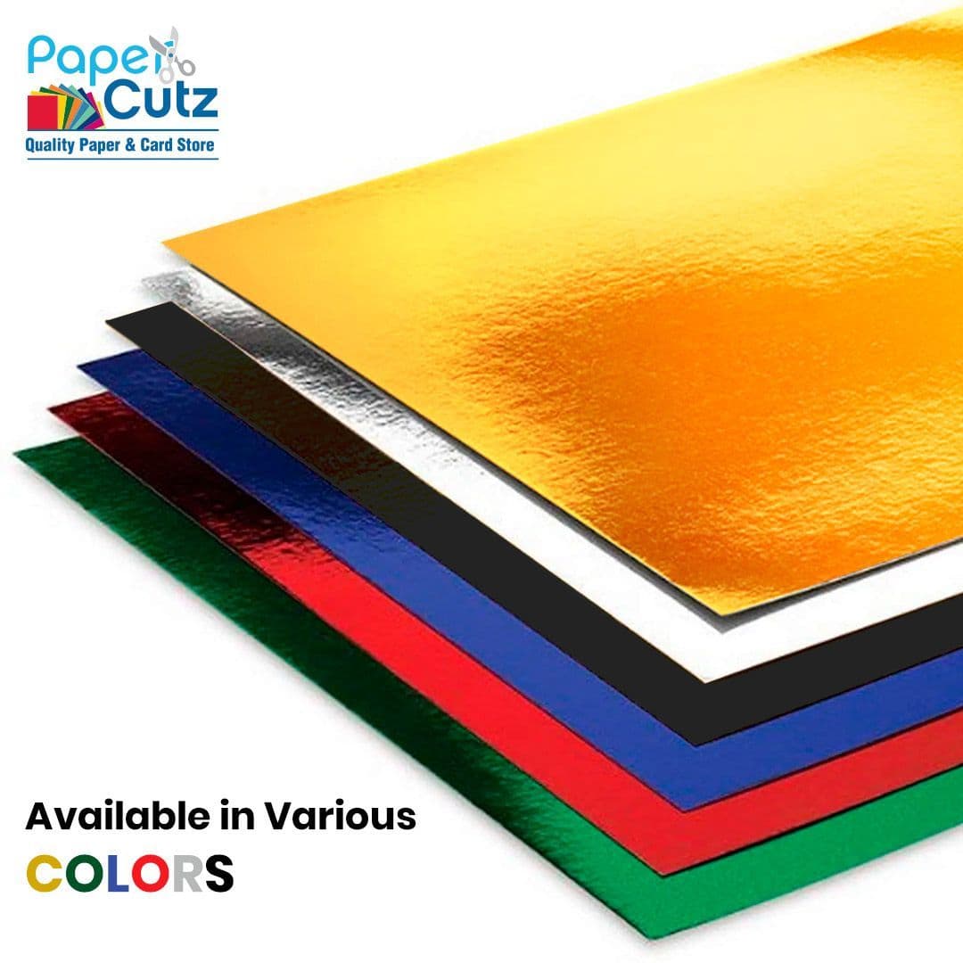 A2 Silver Mirror Card Shiny Crafts Reflective