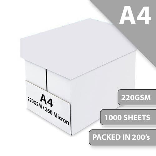 A4 Card White 200gsm Printer Copier Craft