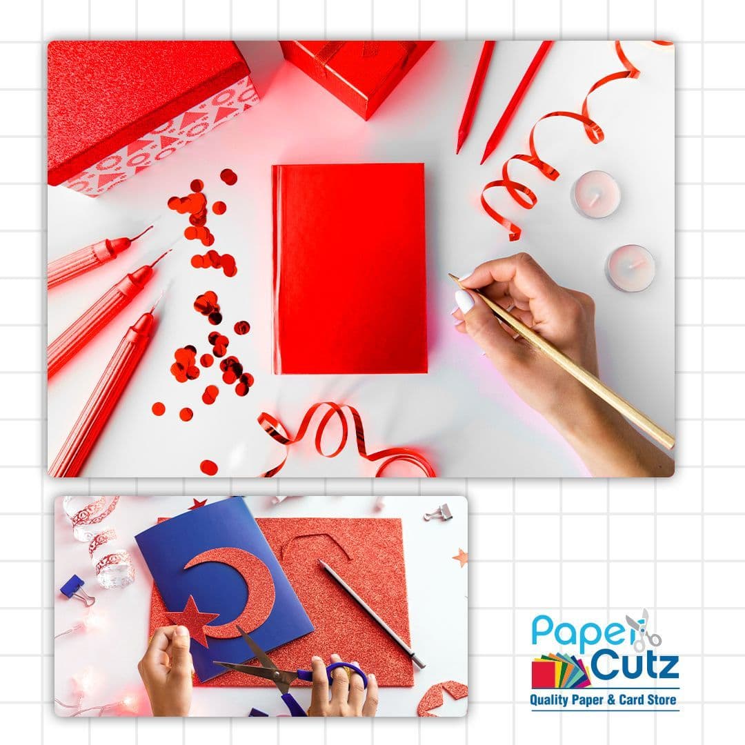 A4 Silver Mirror Card Shiny Crafts Reflective - 10 Sheets