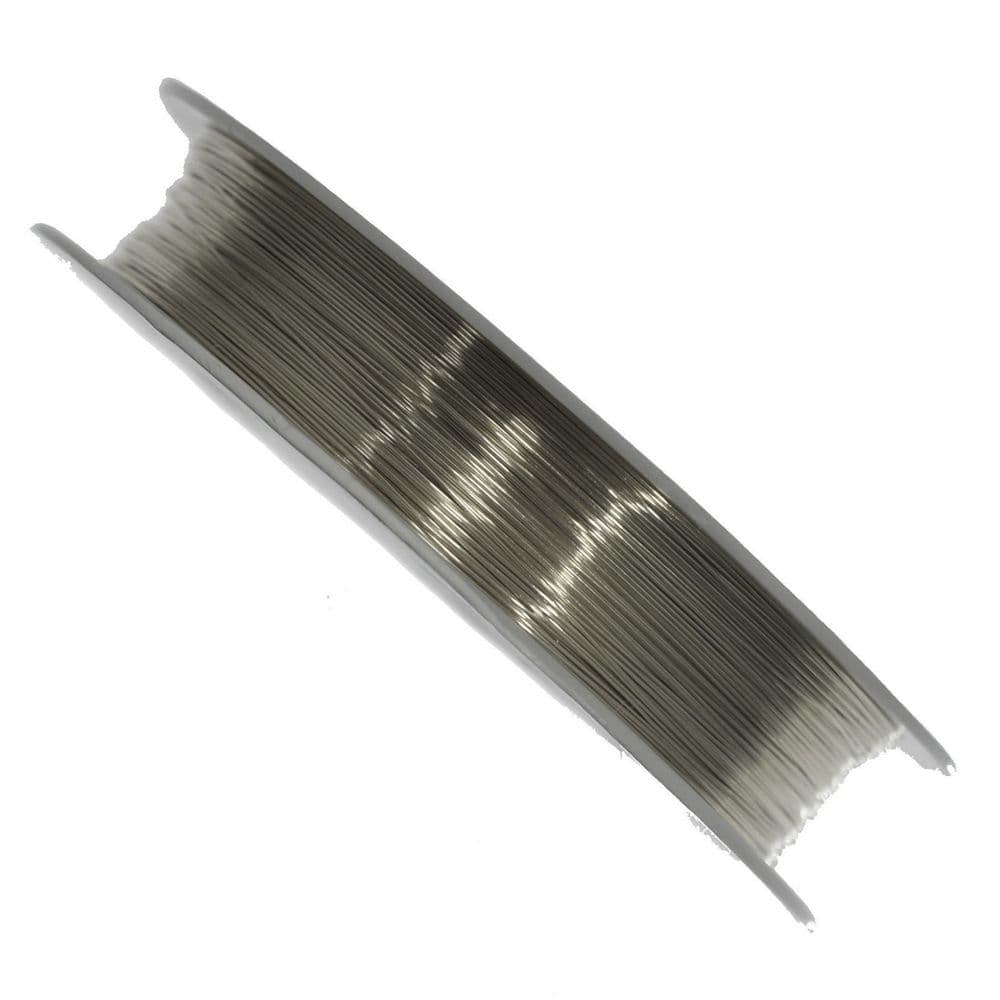 1 SPOOL OF SILVER PLATED WIRE FOR VIOLIN/CELLO BOWS OR CRAFTS 0 3 GAUGE