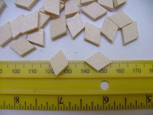 10 VIOLIN REPAIR CLEATS PRE-CUT DIAMOND FINE SPRUCE 16 X12X3MM UK SELLER