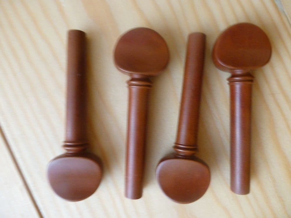 BOXWOOD VIOLIN PEGS 4 PIECES ENGLISH STYLE 4/4 FULL SIZE PROF QUALITY