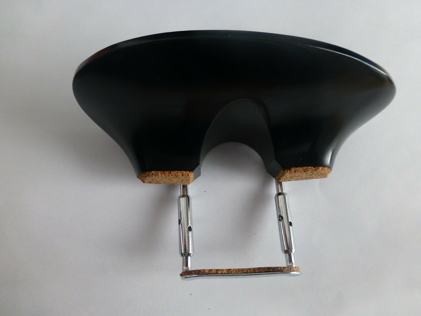 EBONY VIOLA CHIN REST NEW FLESCH MODEL WITH CORKED CLAMP 4/4 UK SELLER