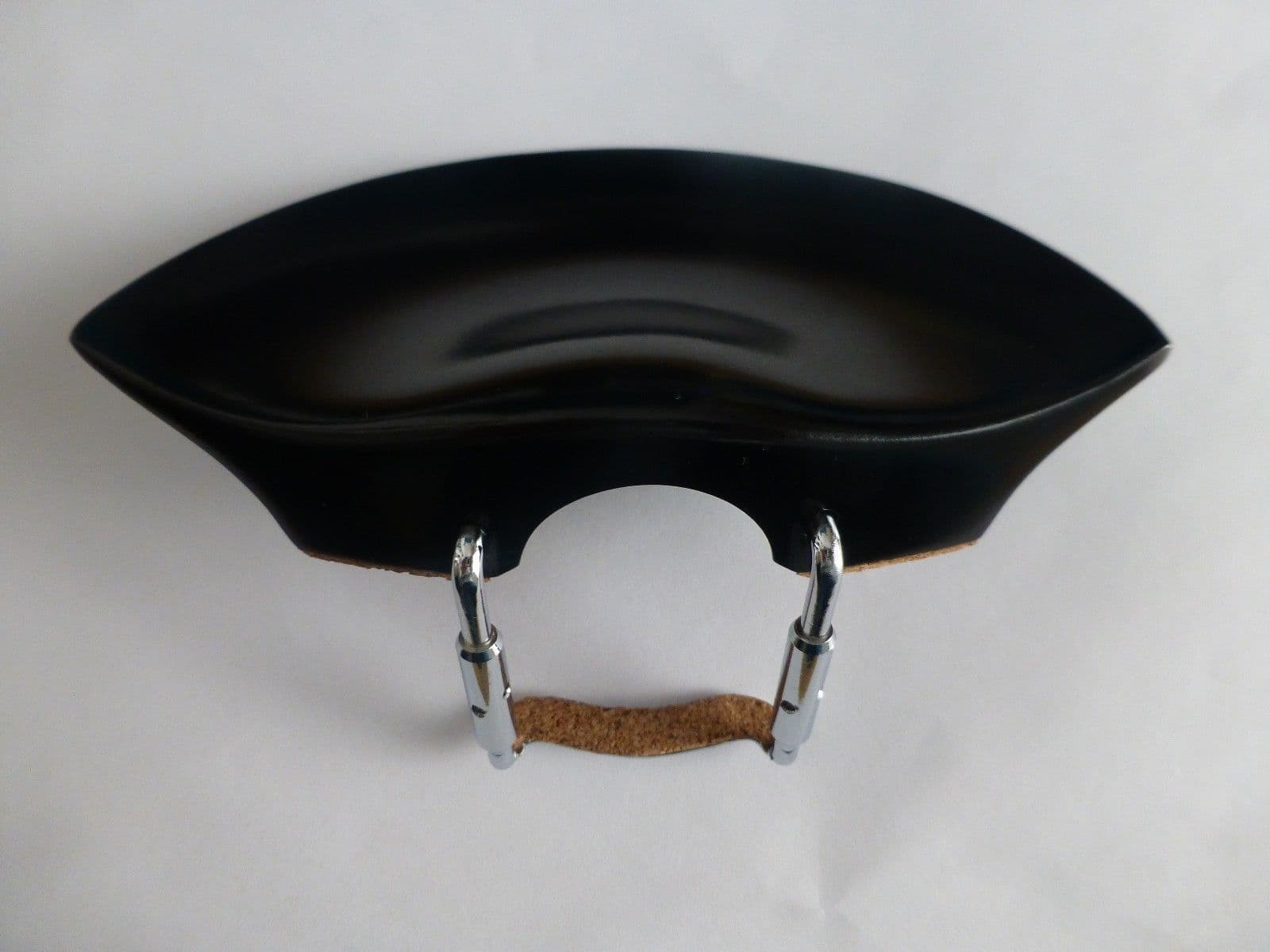 EBONY VIOLIN CHIN REST ORIGINAL FLESCH MODEL WITH CORKED CLAMP 4/4 FROM UK