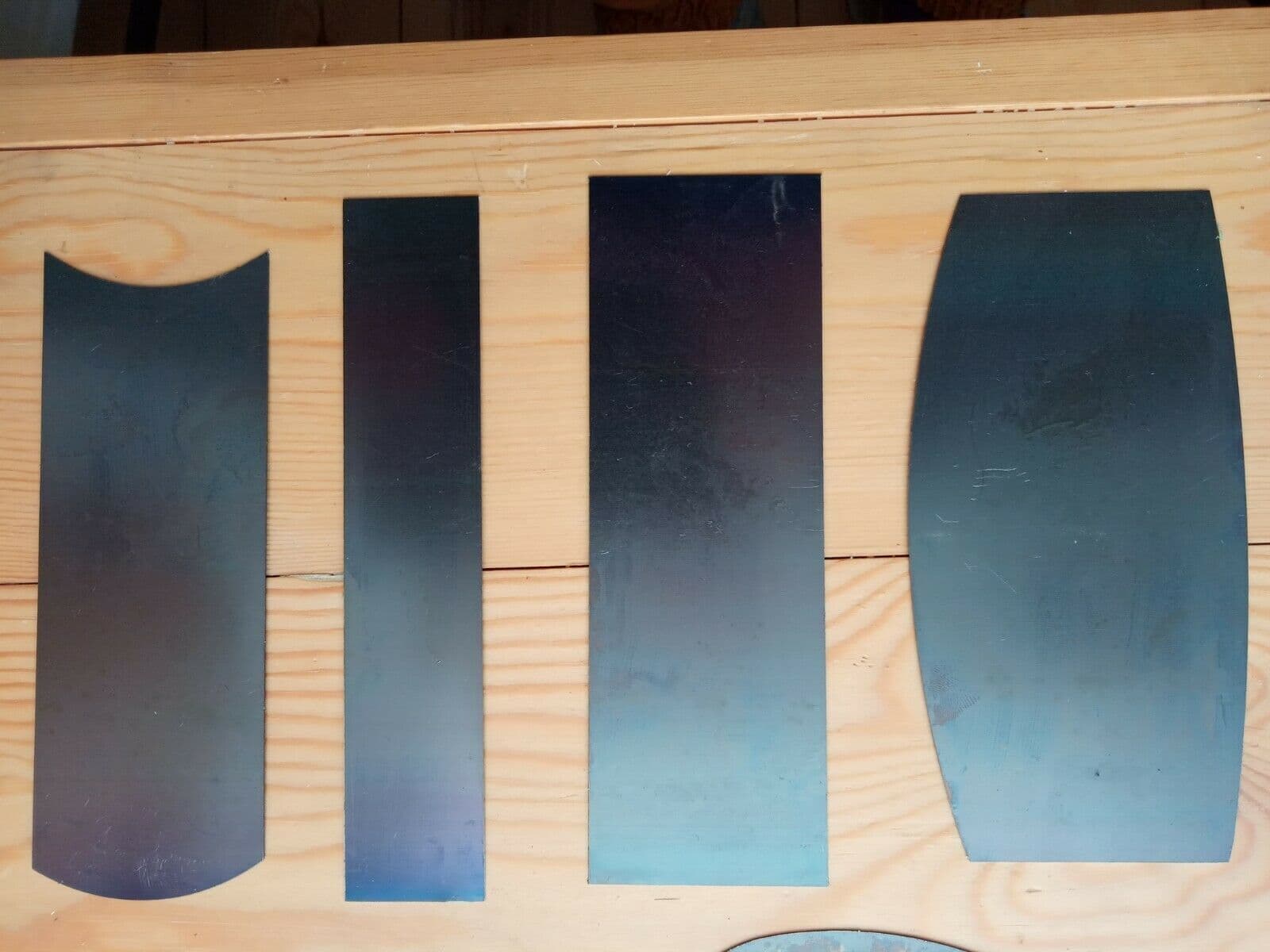 SET OF 7 LUTHIER VIOLIN GUITAR MAKING DRAW KNIFES SCRAPERS SHEET STEEL ...