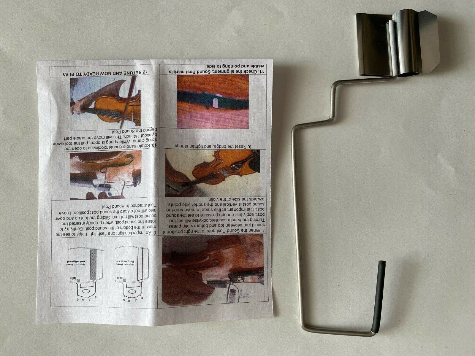 SOUND POST FITTING TOOL FOR CELLO NEW TECHNOLOGY UK SELLER