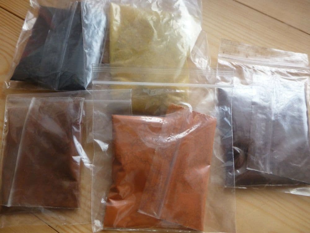 VARNISH COLOURING KIT 5 PIGMENTS FOR LUTHIER VIOLIN CELLO INSTRUMENT ...