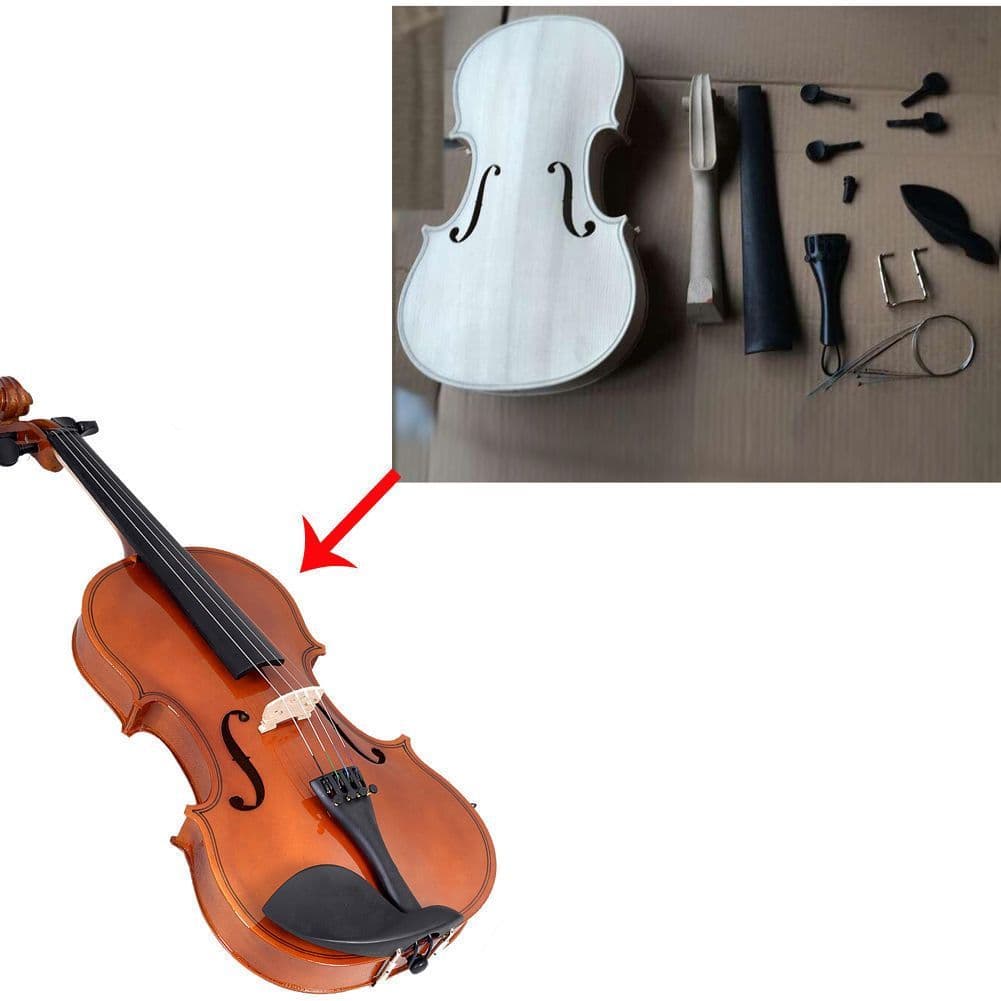VIOLIN MAKING KIT BRONZE LEVEL ALL PARTS INCLUDED NEW GREAT FOR HOME ...