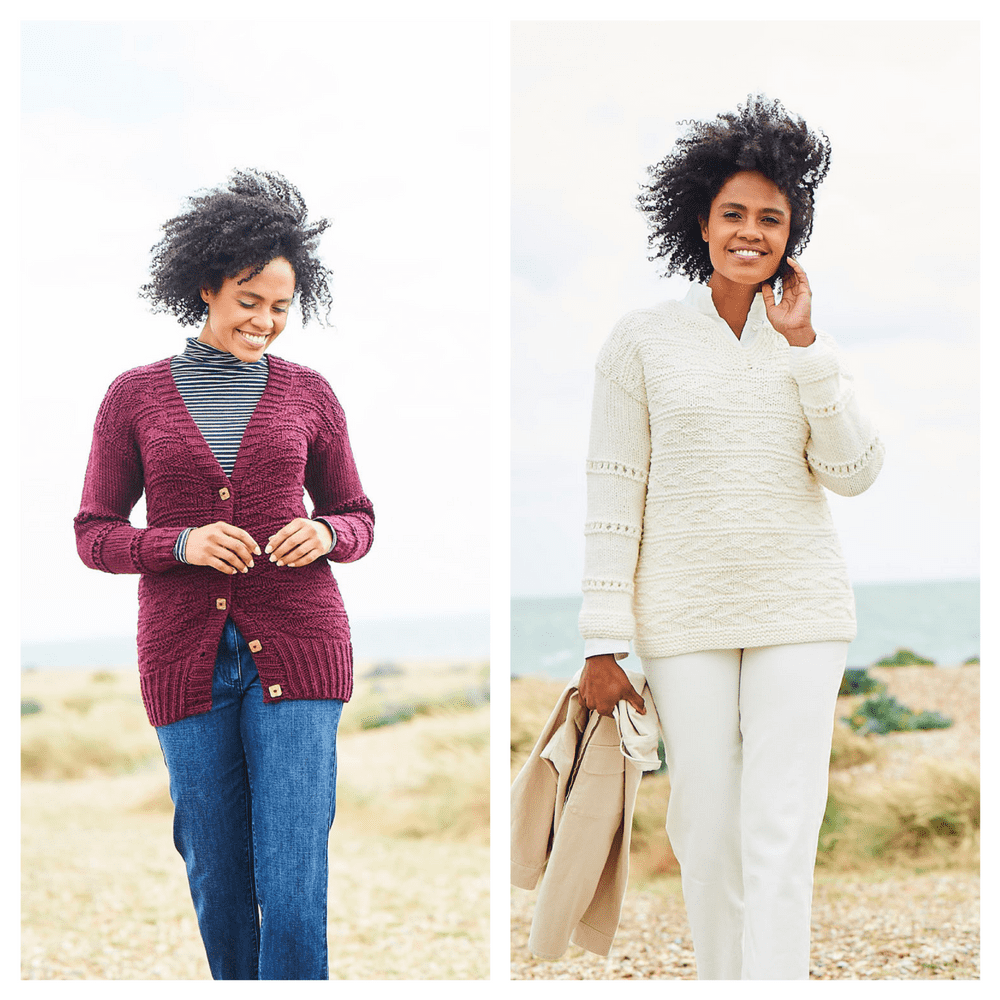 Stylecraft Softie Chunky Sweater and Cardigan Pattern 9817