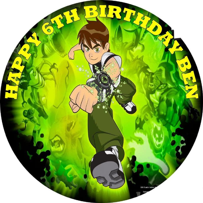 Ben 10 Edible Cake Topper