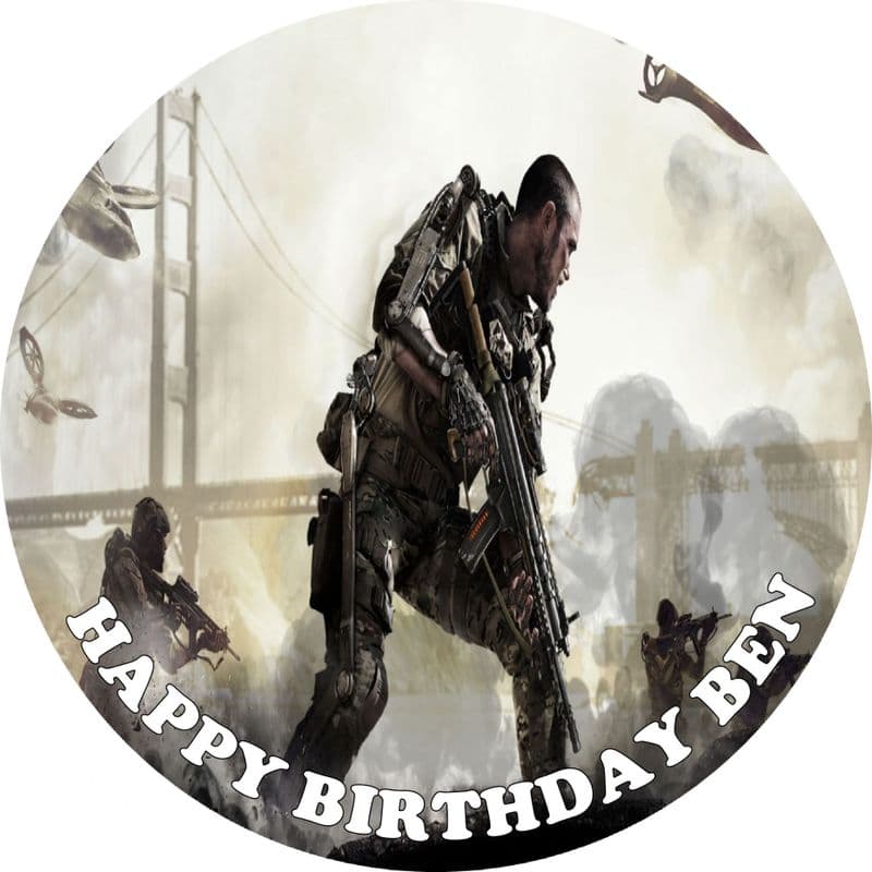 Call of Duty Edible Cake Topper