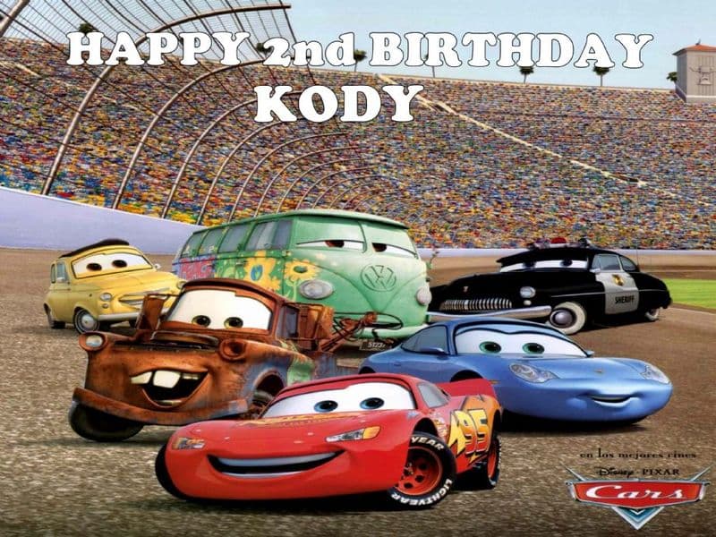 Cars Edible Cake Topper