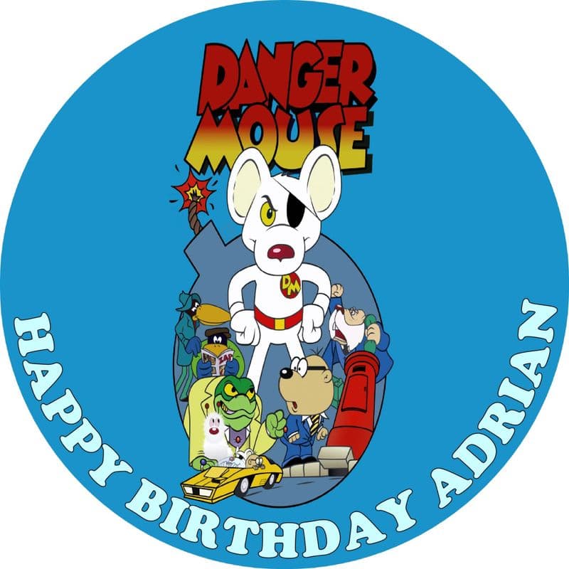 Danger Mouse Edible Cake Topper