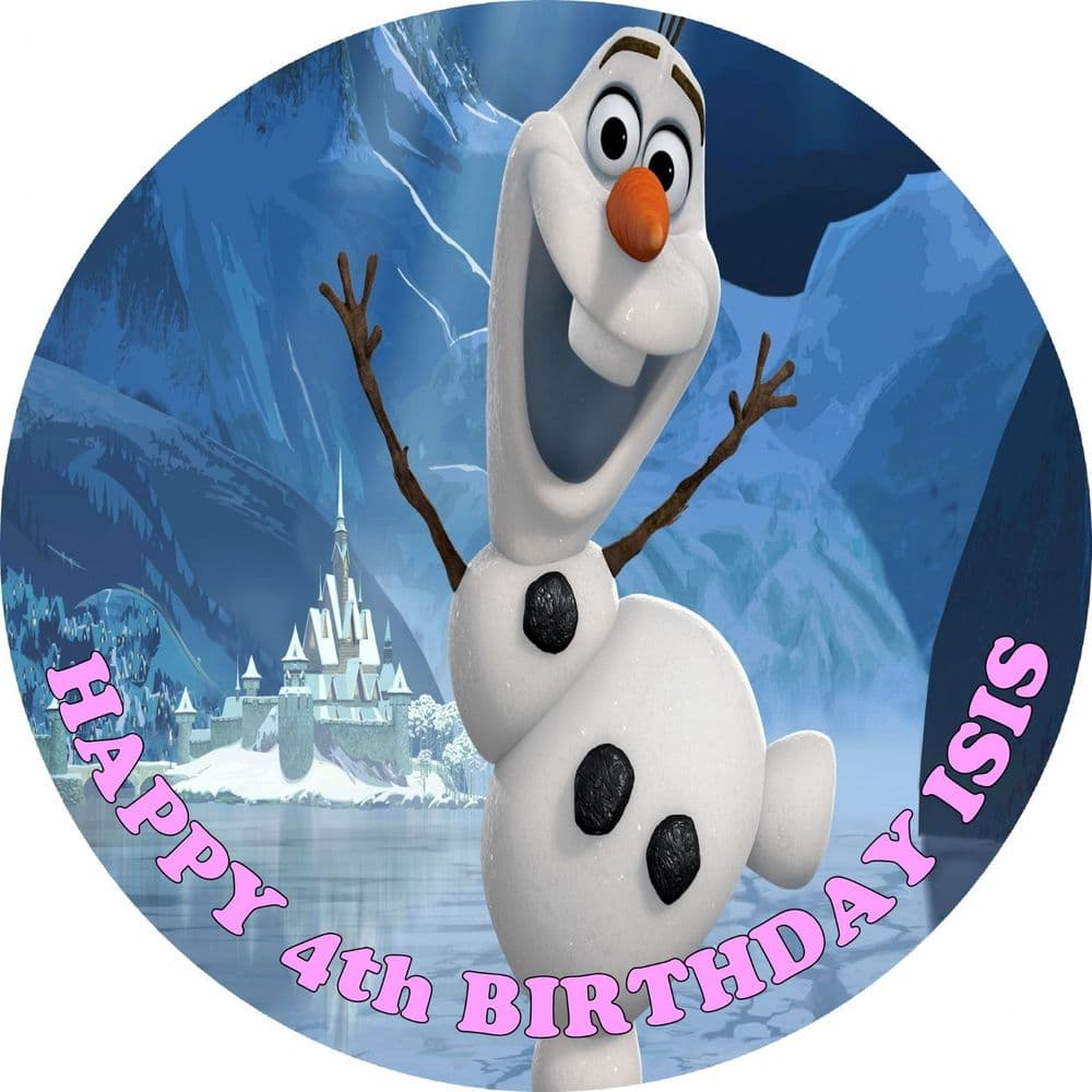 Disney Frozen Olaf Edible Cake Topper