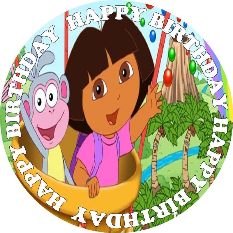 Dora the Explorer Edible Cake Topper