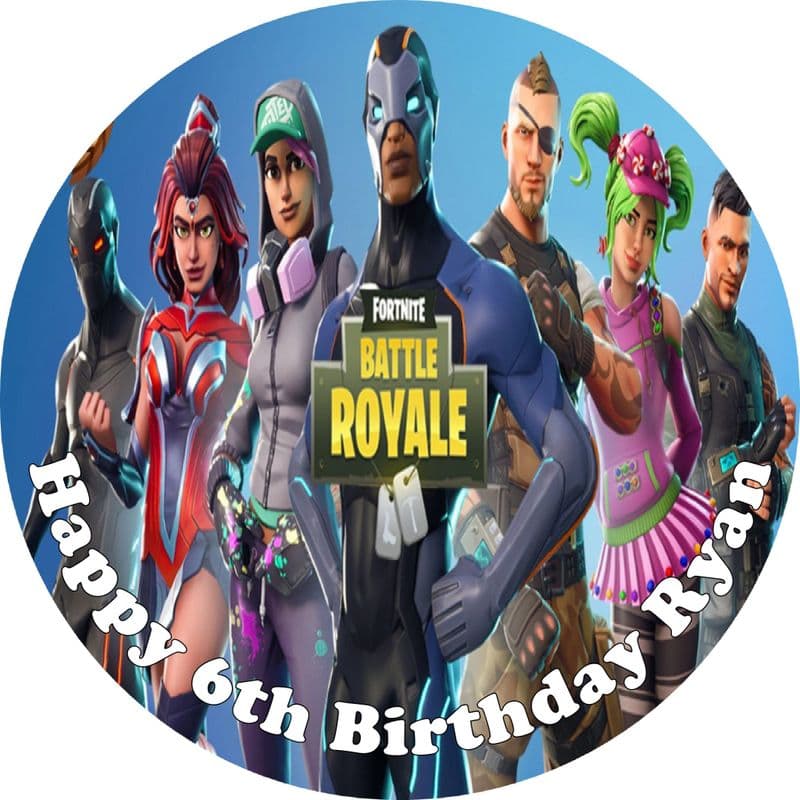 Fortnite Battle Royale Edible Cake Topper