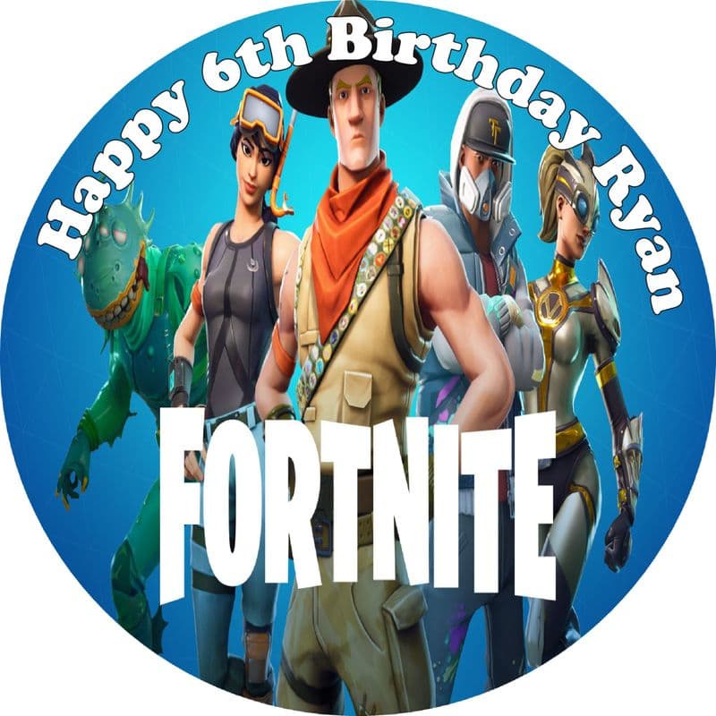 Fortnite Edible Cake Topper