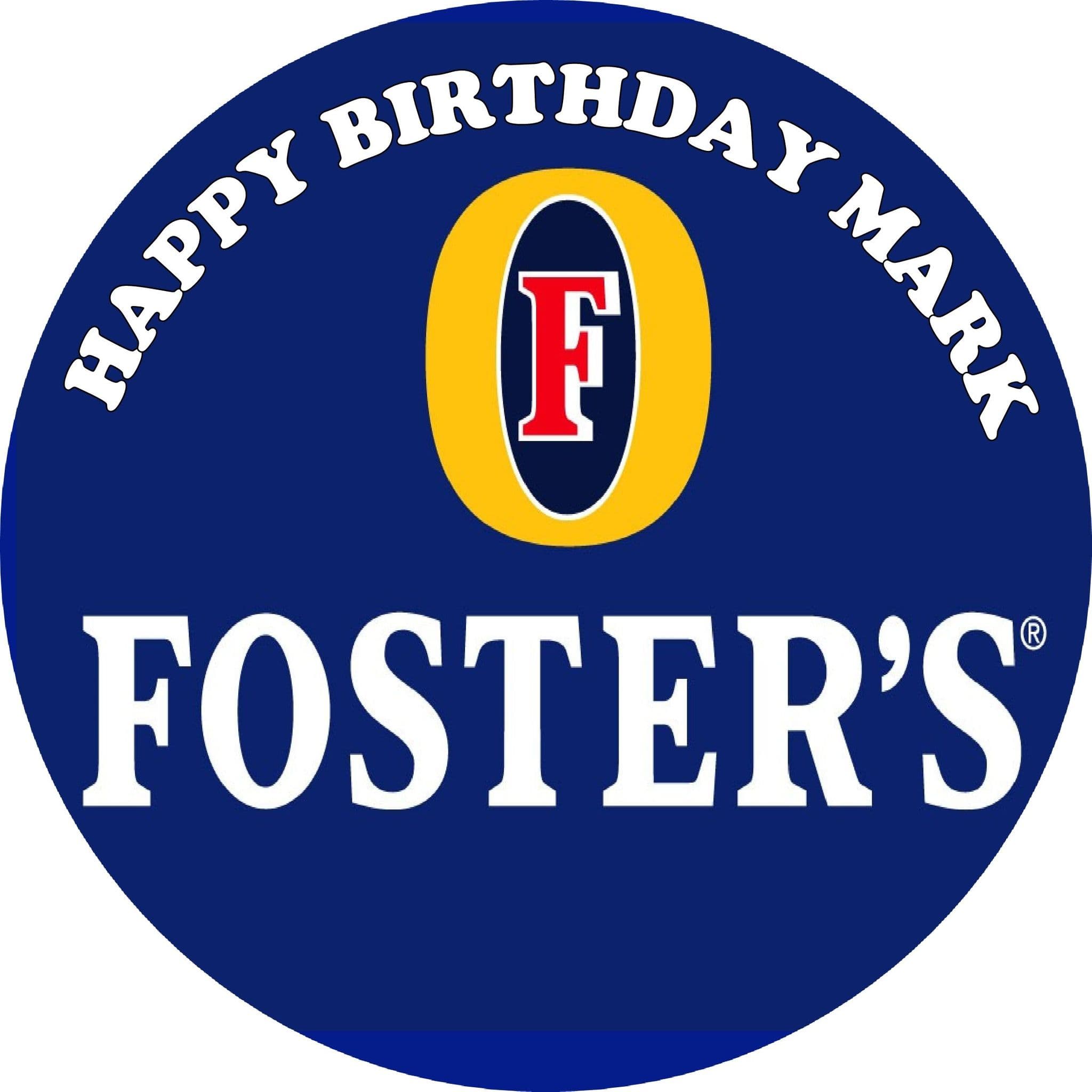 Fosters Theme Edible Cake Topper