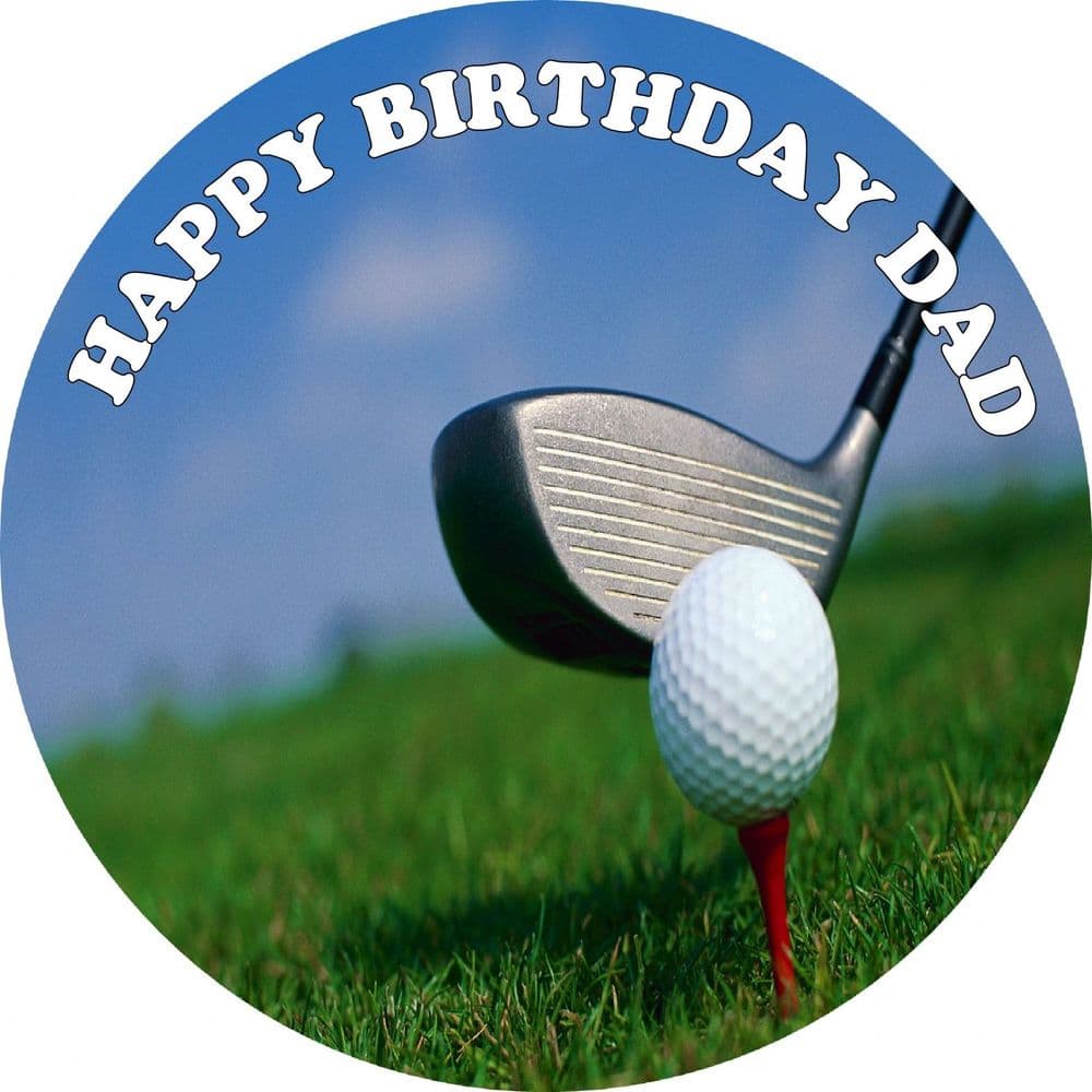 Golf Theme Edible Cake Topper