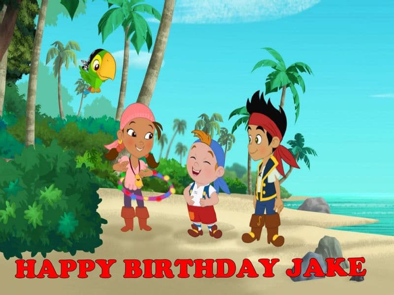 Jake & The Neverland Pirates Edible Cake Topper
