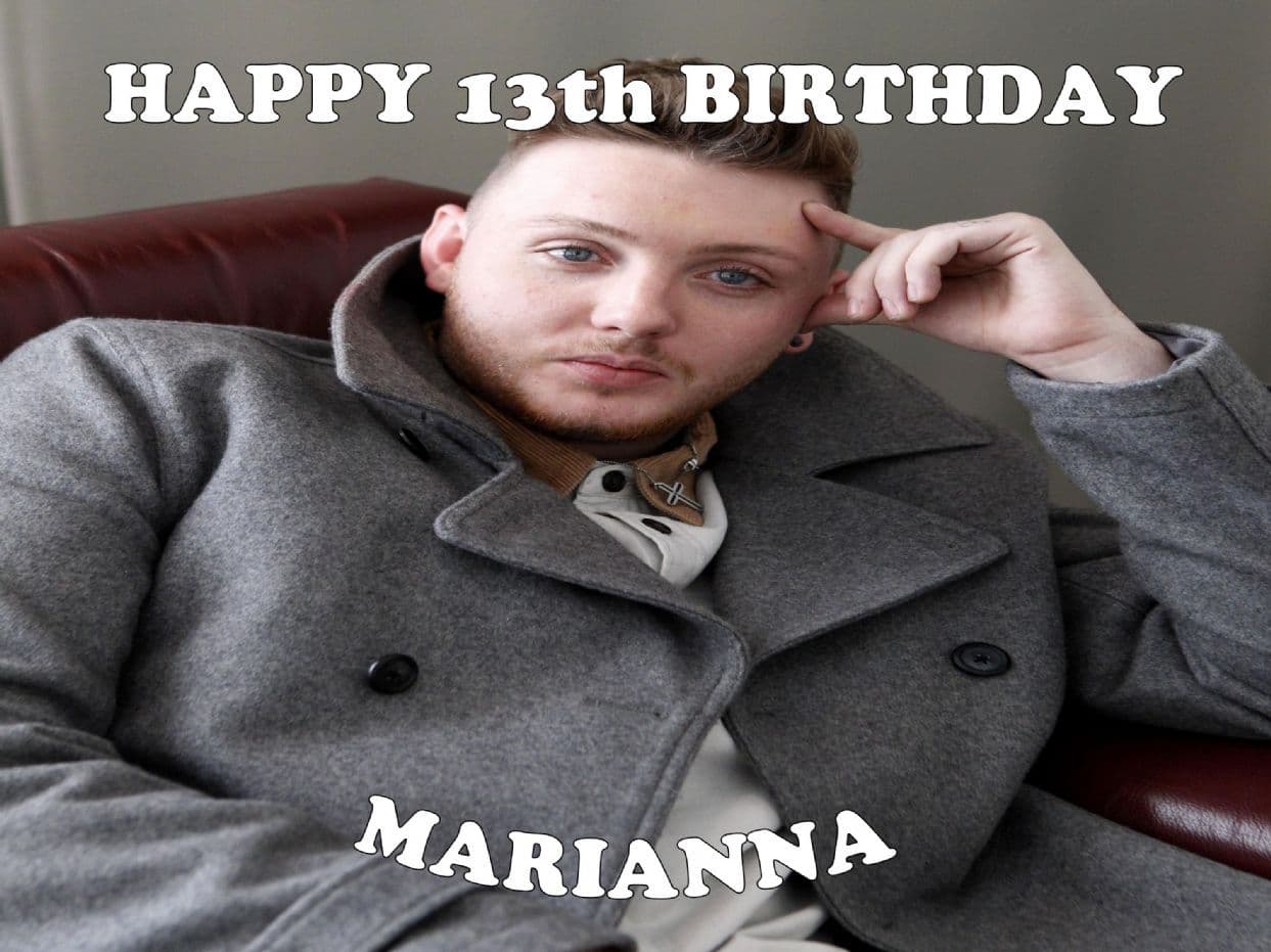 James Arthur Edible Cake Topper