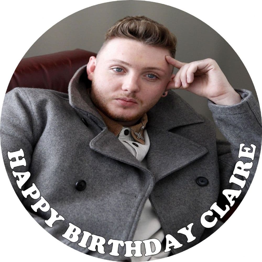 James Arthur Edible Cake Topper