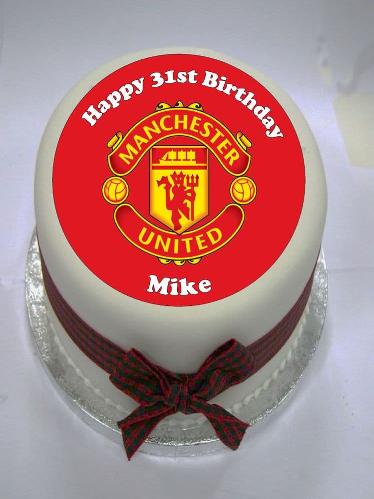 Man Utd Edible Cake Topper