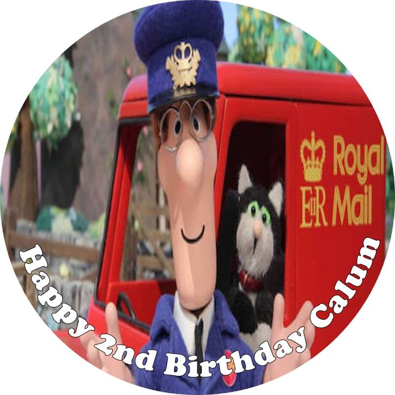 Postman Pat Option 2 Edible Cake Topper